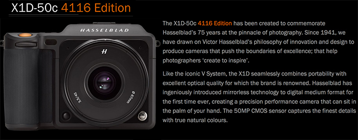 The special edition X1D camera - mirrorlessrumors