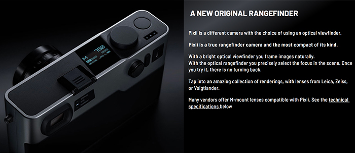 Officially announced: Pixxii M-mount rangefinder camera - mirrorlessrumors